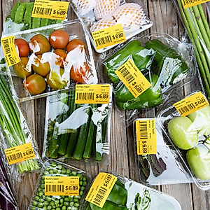 PARLAIM Rectangle Thermal Sticker Labels, 1000PCS Commercial Grade Square Direct Thermal Printer Labels for Address Shipping Label,UPC QR Code, Name Tag, Price Sticker (Gold)