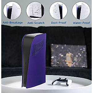 Digital Edition Face Plates with Cooling Vents Cover Skins Shell Panels for PS5 Console, Playstation 5 Accessories Faceplate Protective Replacement Plate (Digital Galactic Purple)