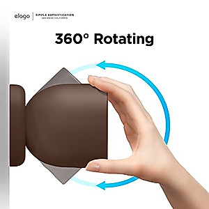 elago Silicone Cover Compatible with Google Nest Cam Outdoor or Indoor (Battery) - Magnetic Mount Cover Included, All Weather Protection, Easy Installation [Dark Brown]