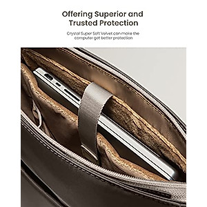 tomtoc Convertible Tote Bag Laptop Backpack for Woman, Slim Water-resistant Work Travel Casual Daypack Crossbody Shoulder Bag with Wide Top Open Laptop Compartment Fits 14 Inch Laptop