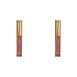 Rimmel Stay Plumped Lip Gloss, 759 Spiced Nude, Pack of 2