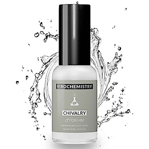 VIROCHEMISTRY Pheromones to Attract Women for Men (Chivalry) Body Spray - Bold, Extra Strength Human Pheromones Fragrance Body Spray - 50ml (Human Grade Pheromones to Attract Women)