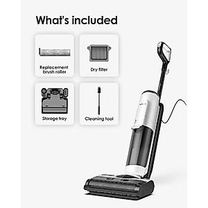 Tineco FLOOR ONE S5 Steam Corded Wet Dry Vacuum All-in-one, Hardwood Floor Cleaner Great for Sticky Messes, Smart Steam Mop for Hard Floors with Digital Display and Long Run Time