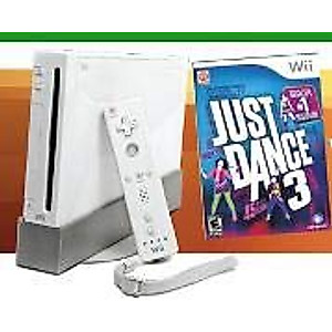 Nintendo Wii Console Bundle with Just Dance 3, Wii Sports & 2 Controllers