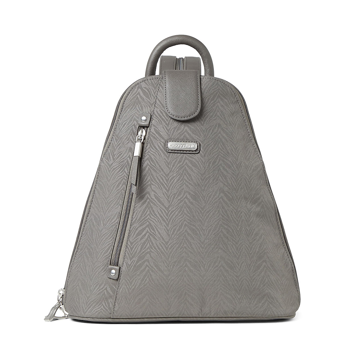 Baggallini Women's Metro Backpack, Pewter Zebra, One Size
