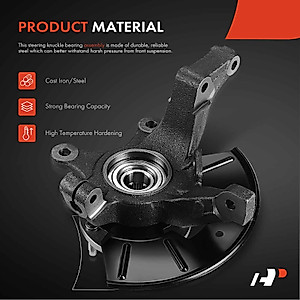 A-Premium 2 x Front Steering Knuckle & Wheel Bearing Hub Assembly Compatible with Ford Escape 05-12, Mazda Tribute 05-06/08-11, Mercury Mariner 05-11, w/5-Lug, Replace # 5L8Z3K185BA, 5L8Z3K186BA