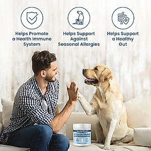Special Breed Bovine Colostrum for Dogs and Cats, Immune Support Supplement for Allergy and Itch Relief, Grass Fed Colostrum Powder (240 Grams)