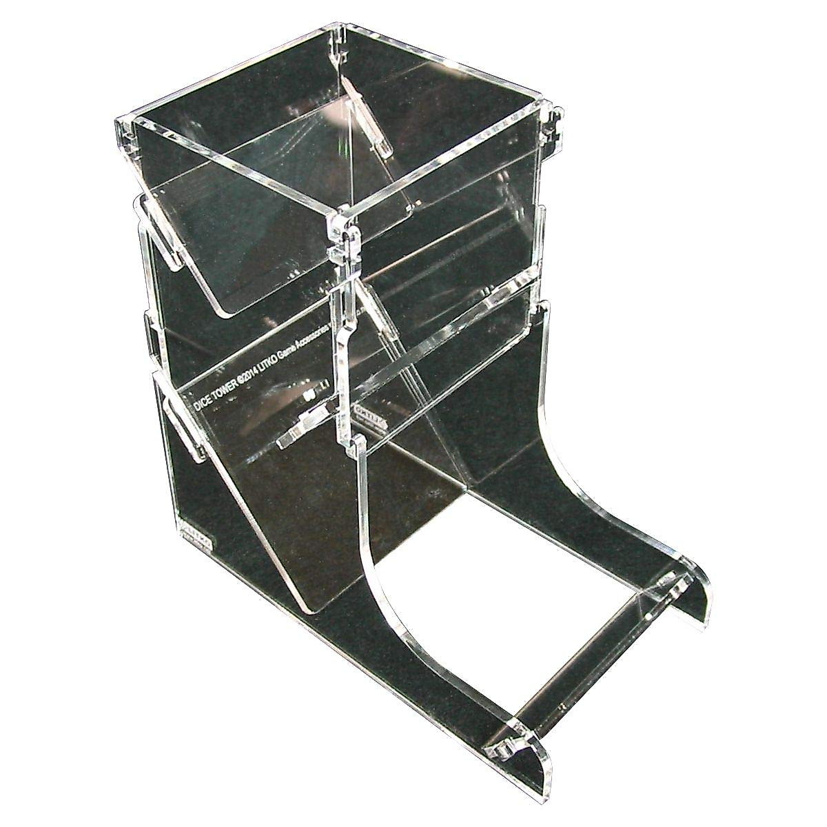 LITKO Dice Tower | Dice Roller | Dice Tumbler | Dice Boot | TTRPG | Board Games (Clear)