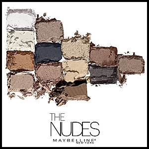 Maybelline New York The Nudes Eyeshadow Palette, 12 Shades