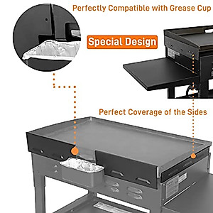Wind Guard for Blackstone 28 Inch Griddle, Blackstone Griddle Accessories for Blackstone 1883, 1856, 1858, 1924& 1962, No Assembly Required Wind Screen Protect Flame Hold Heat, Stable Without Dropping