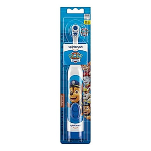 Spinbrush PAW Patrol Kid’s Electric Battery Toothbrush, Soft, 1 ct, Character May Vary