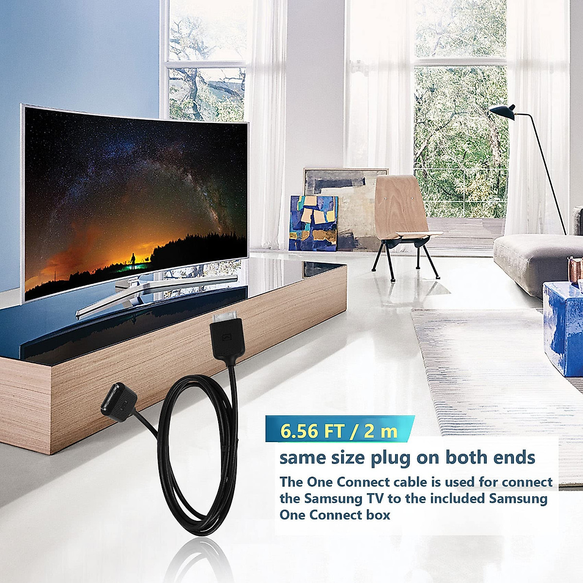 BN39-02210A BN39-02210C BN96-44186A BN91-17814A BN91-17814W One Connect Cable is Compatible with Samsung TV 2013,2014 and 2015 Evolution Kit, 2016 and Later All Models 7000-9000 TV