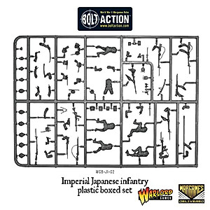 Wargames Delivered Bolt Action Miniatures - Japanese Infantry Troop Set, World War 2 Miniatures, Action Figures 28mm Scale Army Men for Miniature Wargame by Warlord Games