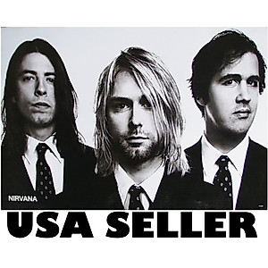 Nirvana Well-Dressed Black & White Poster Kurt Cobain Dave Grohl b&w (Sent from USA in PVC Pipe)