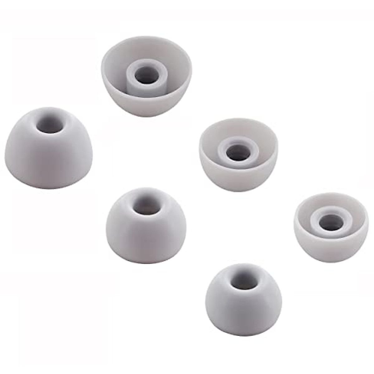 ALXCD Eartips Compatible with Beats Studio Buds, S/M/L 3 Sizes 3 Pairs Soft Silicon Earbuds Tips Ear Euds Set Ear Tips, Compatible with Beats Studio Buds 3 Pairs White