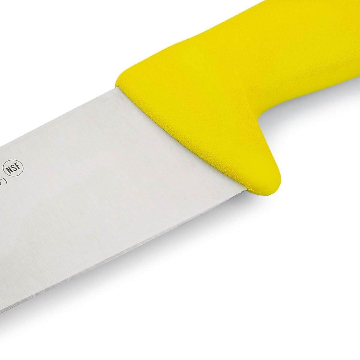 ARCOS Butcher Knife 10 Inch Nitrum Stainless Steel and 250 mm blade. Professional Cooking Knife For Cutting Meat, Fish and Vegetables. Ergonomic Polyoxymethylene Handle. Series 2900. Color Yellow