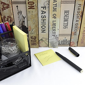 Fengtaiyuan 038P18, Gel Ink Rollerball Pens, Black Ink, Ultra FIne 0.38mm, 18 Pack, Writing Smooth, Cool Pens (0.38mm-Black-18Pack)