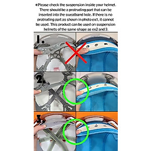 3PCS Hard Hat Cap Insert Liner Sweatband Helmets Cooling Pad Safety Head Protection Air Mesh Microfiber Soft Cotton Sweat Absorber Cool Ventilation