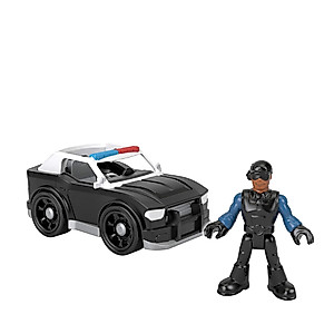 Fisher-Price Imaginext Super Cruiser, Push-Along Toy Police car and Character Figure Set for Preschool Kids Ages 3-8 Years