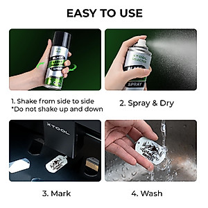 xTool Black Laser Marking Spray, 8.5 oz High Contrast Permanent Black Markings for CO2, Fiber, and Diode Laser Engravers