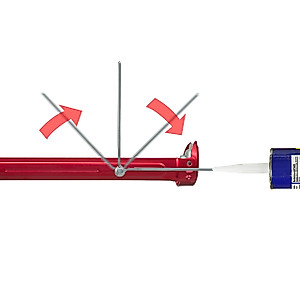 TAJIMA Caulk Gun - 1/10 Gallon (10 oz) Convoy Super Caulking Tool with Rotating Cradle & Auto Flow Stop - CNV-100SP