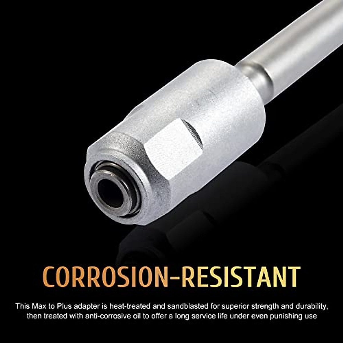 ZELCAN SDS Max to SDS Plus Adapter for Rotary Hammer Drills, 40Cr Steel SDS Plus Drill Chuck Conversion Tool for SDS Max Demolition Hammers, Power Drill Accessory for SDS Plus Bits and Chisels, Silver