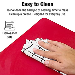 Flexible Plastic Cutting Boards for Kitchen - Set of Large Chopping Mats for Cooking – Non Slip Kitchen Mats, Dishwasher Safe, Foldable by Eparé