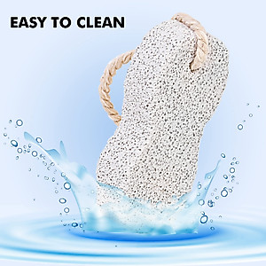 Jairestone Pumice Stone for Feet - Natural Earth Lava Pumice Stone for Foot Callus - Foot Scrubbers for Use in Shower - Pack of 2