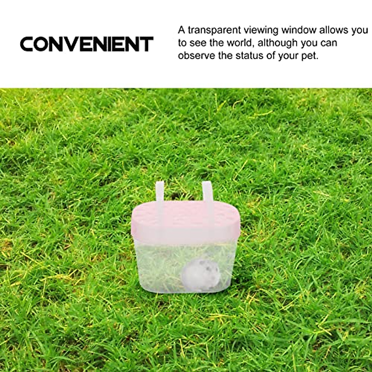 3Pcs Travel Turtle Carrier Portable Turtle Tank Terrarium Habitat Case Plastic Reptile Habitat Container Small Animal Carriers (Random Color)