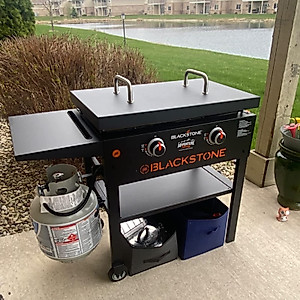 Outspark Griddle Grill Hard Cover Lid for 28-inch Blackstone Griddle,28" Waterproof Griddle Hood with Handle for Blackstone 5003 Accessories,Black