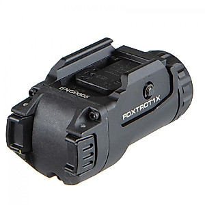 Sig Sauer Foxtrot1X 450 Lumens Compact Durable Tactical Rail-Mounted Handgun Flashlight with Ambidextrous Push-Button Side Switches, Black