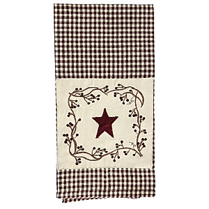 Stars And Berries Patch Country Towel