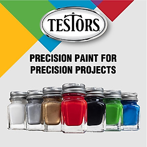 Testors Enamel Paint, Flat Aluminum, 1/4-Ounce