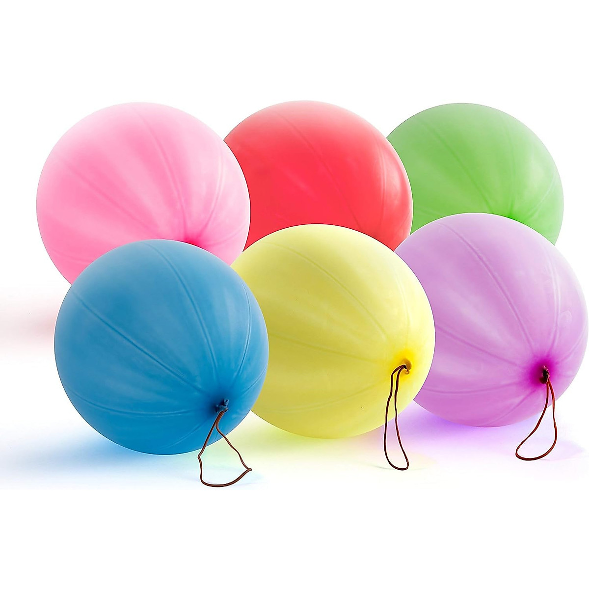 PARTy FLAGs 30Pcs Punch Balloons Punch Balloons Party Favors for KidsI Punching Balloons for Kids Birthday Decorations Party Balloons Kids Heavy Duty Punching Balloons with Rubber Bands For Decoration