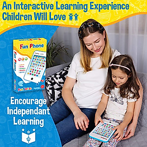 Kid Tablet - Kindergarten Learning Activities, ABC Learning for Toddlers, Learning & Education Toy for 3 Year Olds+, Learning Letters & Alphabet, Kids Phone Toy for Speech Therapy & Letter Sounds