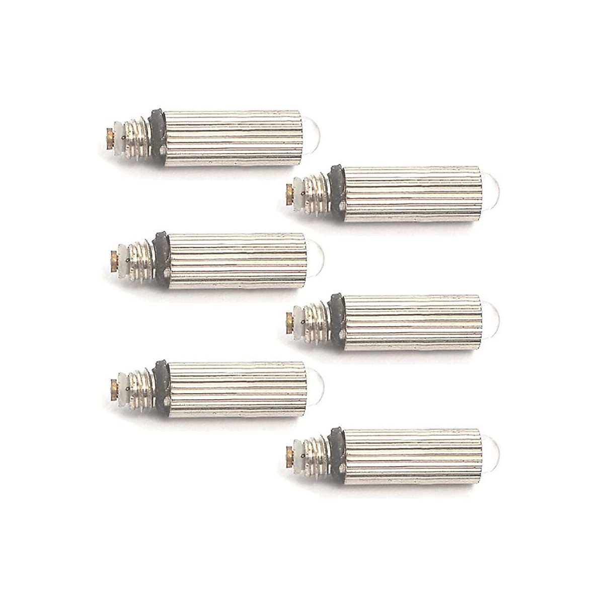 DDP Child LARYNGOSCOPE Bulb 2.5V, 0.28 AMP, 1/8-72 NS3 Thread, 20 Hours Life, TL-1 LAMP Nickel Plated, Vacuum (Pack of 6)