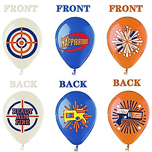 Cracoo Dart War Party Supplies Balloons,Gun Picks Target Birthday Bullet War Party Decoration