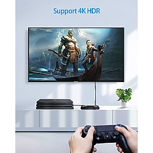 4 Port HDMI Switch+4K HDMI 2.0 Cable