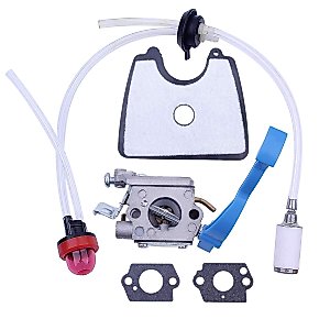 Adefol 545081811 545112101 Carburetor with Air Fuel Filter Line Tune Up Kit for Husqvarna 125B 125BX 125BVX Leaf Blower Parts for Zama C1Q-W37 581798001