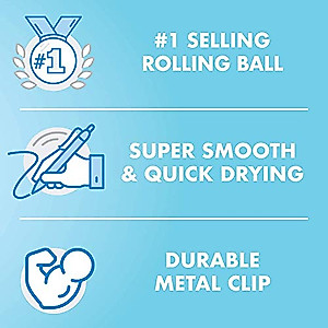 PILOT Precise V5 Stick Liquid Ink Rolling Ball Stick Pens, Extra Fine Point (0.5mm) Assorted Ink Colors, 9-Pack (12571)