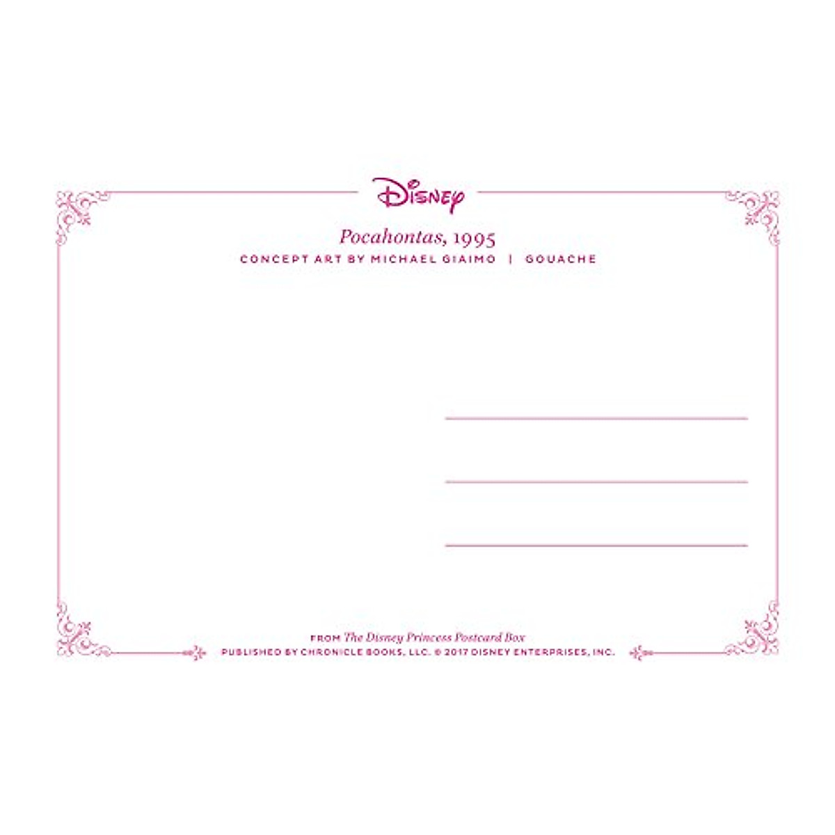 Disney Princess Postcard Box: 100 Collectible Postcards (Disney Art Stationery, Gift for Disney Lover)