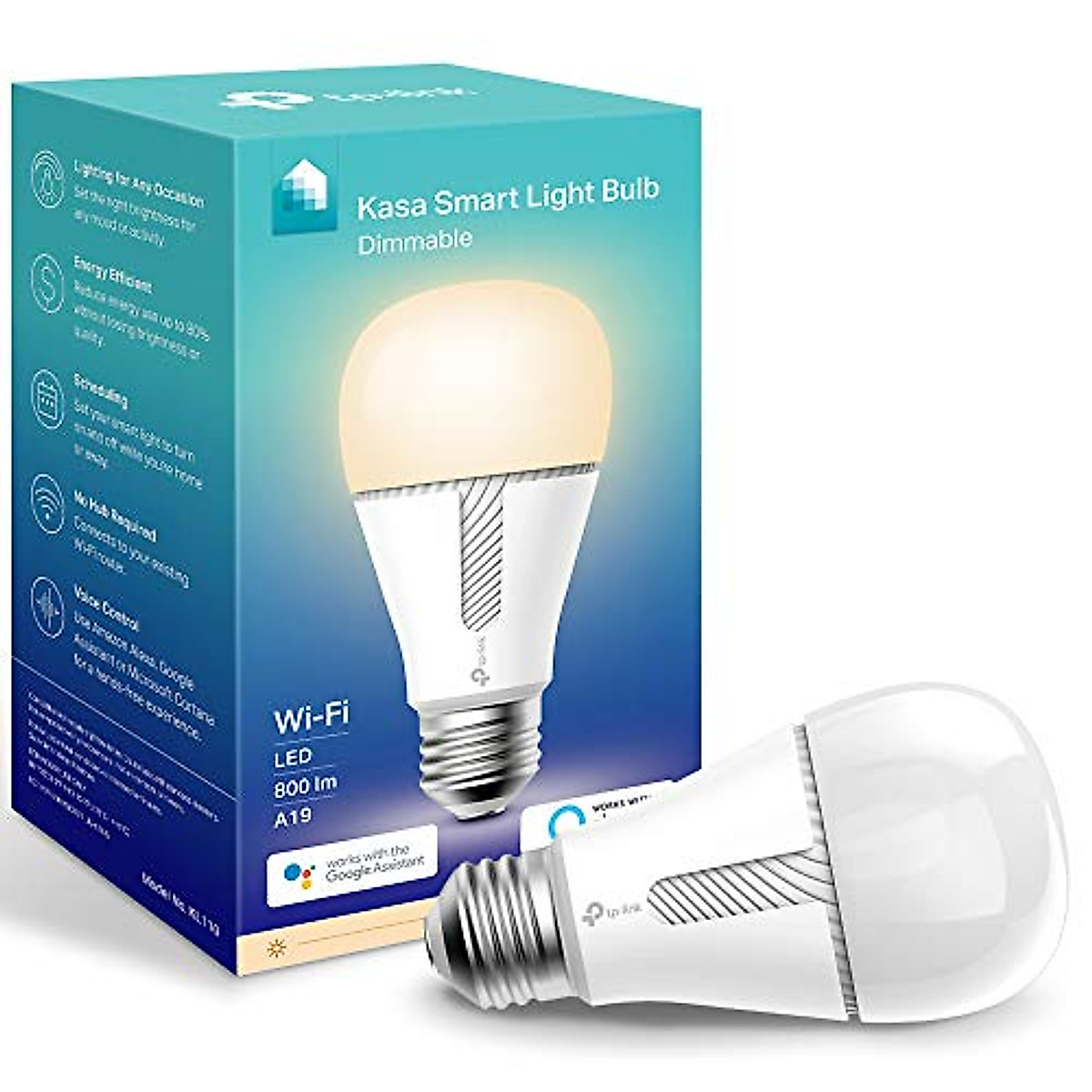 Kasa Smart Light Bulb & Smart Dimmer Switch by TP-Link, Single Pole, Needs Neutral Wire,WiFi Light Switch for LED Lights, Compatible with Alexa and Google Assistant,UL Certified, 1-Pack(HS220)