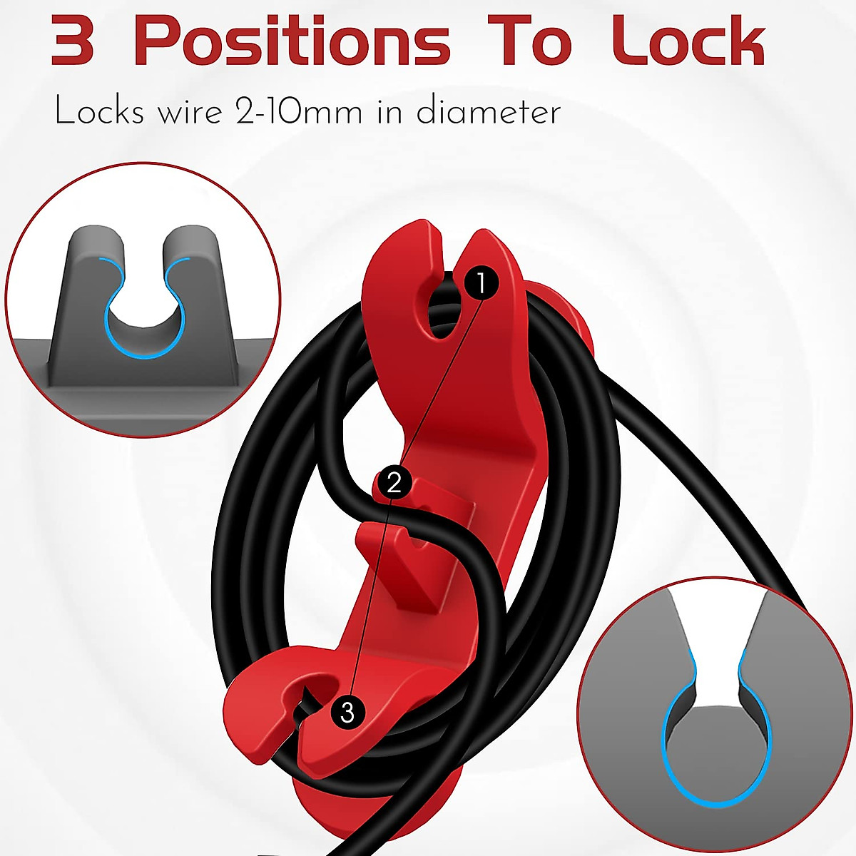 Cord Organizer for Appliances - Upgraded Patented 8 Pack Tidy Cord Wrapper Holder Wrap Keeper Cord Winder Stick on Kitchen Mixer, Blender, Coffee Maker, Pressure Cooker, Air Fryer (Multi-color)