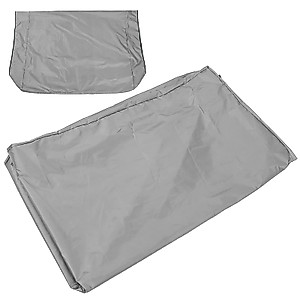 Leopacat Waterproof Swing Canopy Cover, Porch Replacement Top Cover Garden Seat Outdoor Patio Ham Mock Chair Windproof Heavy Duty Proof Hammock Accessory for Courtyard (Gray)