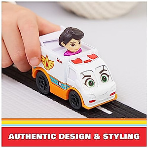 Disney Junior Firebuds, On The Move Rescue Team, 3 PK Diecast Metal Toy Car: Firetruck, Ambulance, and Police Car Kids Toys for Boys and Girls Ages 3+