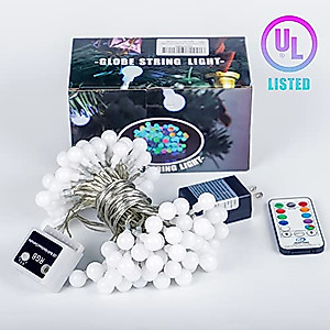 Multicolor Globe String Lights with Remote Timer,Indoor String Lights Bedroom,32FT 96LED with 8Vibrant Colors Plug in Outdoor Decorative Lights for Easter,Christmas,Classroom,Garden,Party,Wedding