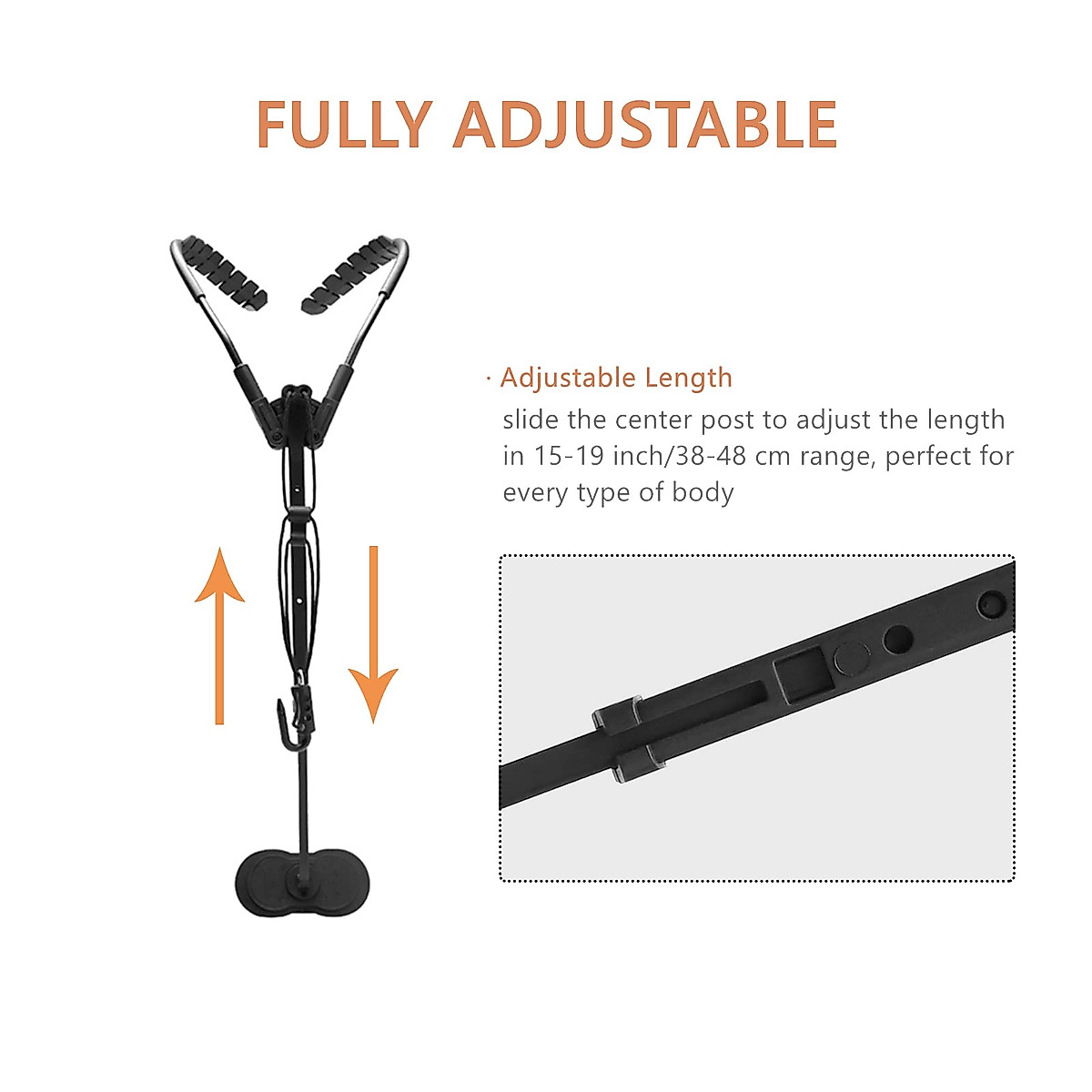 Vaguelly Saxophone Shoulder Harness Comfortable Saxophone Neck Strap Hook Aluminum Metal Sax Holder Sax Strap for Saxophone Alto Sax Soprano Clarinet, Black