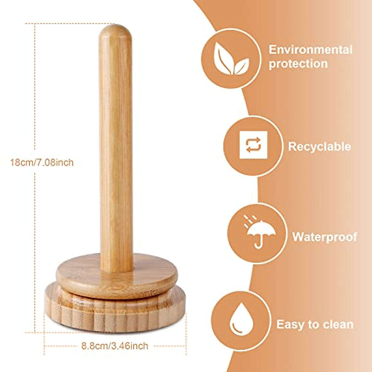Joyeee Wooden Yarn Spool Holder, Classic Thread Spool Storage Rack Spinning Ball Winder, Yarn Dispenser with Twirling Mechanism for Bobbin Sewing Crocheting Knitting Embroidery-Prevent Yarn Tangling#4