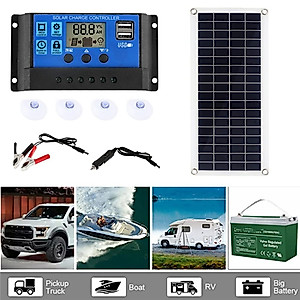 KVSERT 15W Solar Panel 12-18V Solar Cell Solar Panel for Phone RV Car MP3 PAD Charger Outdoor Battery Supply B