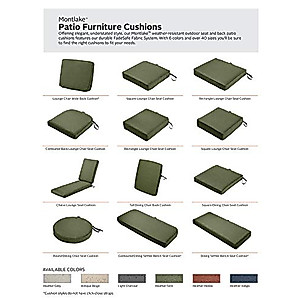 Classic Accessories Montlake Water-Resistant 74 x 23 x 3 Inch Outdoor Chaise Lounge Cushion Slip Cover, Patio Furniture Cushion Cover, Heather Fern, Patio Furniture Cushion Covers